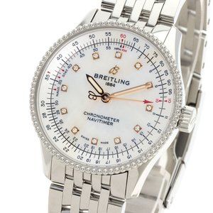 Breitling | Accessories | Breitling A7395 Navitimer 35 12p Diamond ...